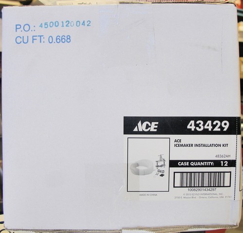 CASE OF 12 - Ice Maker Installation Kit Ace Hardware 25 Ft Tube X 1/4 ...