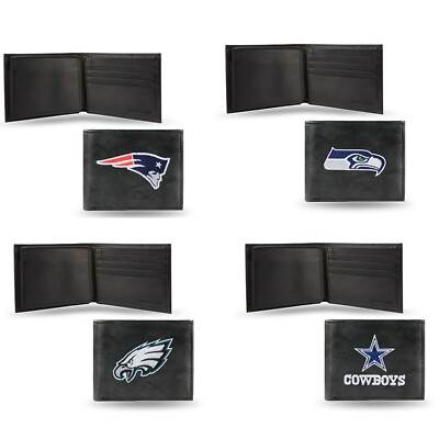 NFL Football Embroidered Bi-fold Wallet - Men's Wallet ∗ Pick your Team ...