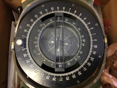 Tokyo gauge manufacturing JAPANESE WORLD WAR 2 WARSHIP COMPASS in box w ...