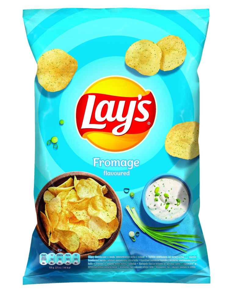 5 LAYS FROMAGE Sour Cream & Herbs Flavor Potato Chips Crisps Snacks ...