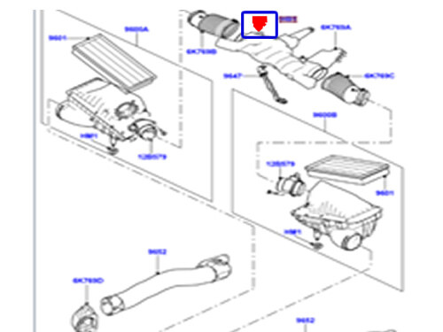 GENUINE LAND ROVER AIR CLEANER BOLT RANGE ROVER LR4 RANGE ROVER SPORT ...