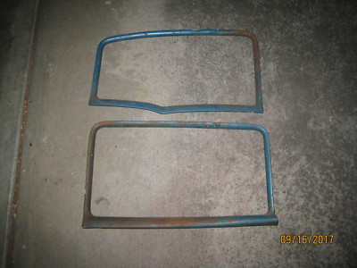 1955-57 CHEVY DRIVER SIDE WINDOW TRIM LEFT LH SIDE, OEM, USED, 4 dr ...