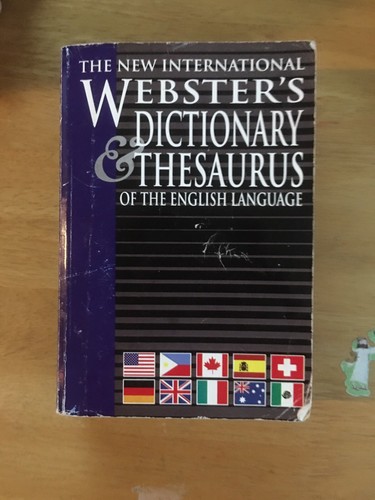 The New International Websters Dictionary and Thesaurus of the English Language 9781582795836| eBay