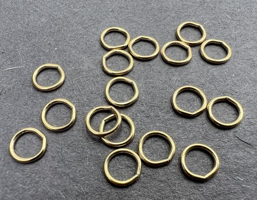 14kt gold filled closed jump rings (17) 6mm | eBay