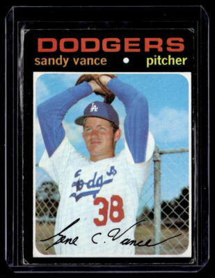 1971 Topps #34 Sandy Vance Los Angeles Dodgers RC VG-EX Baseball Card ...