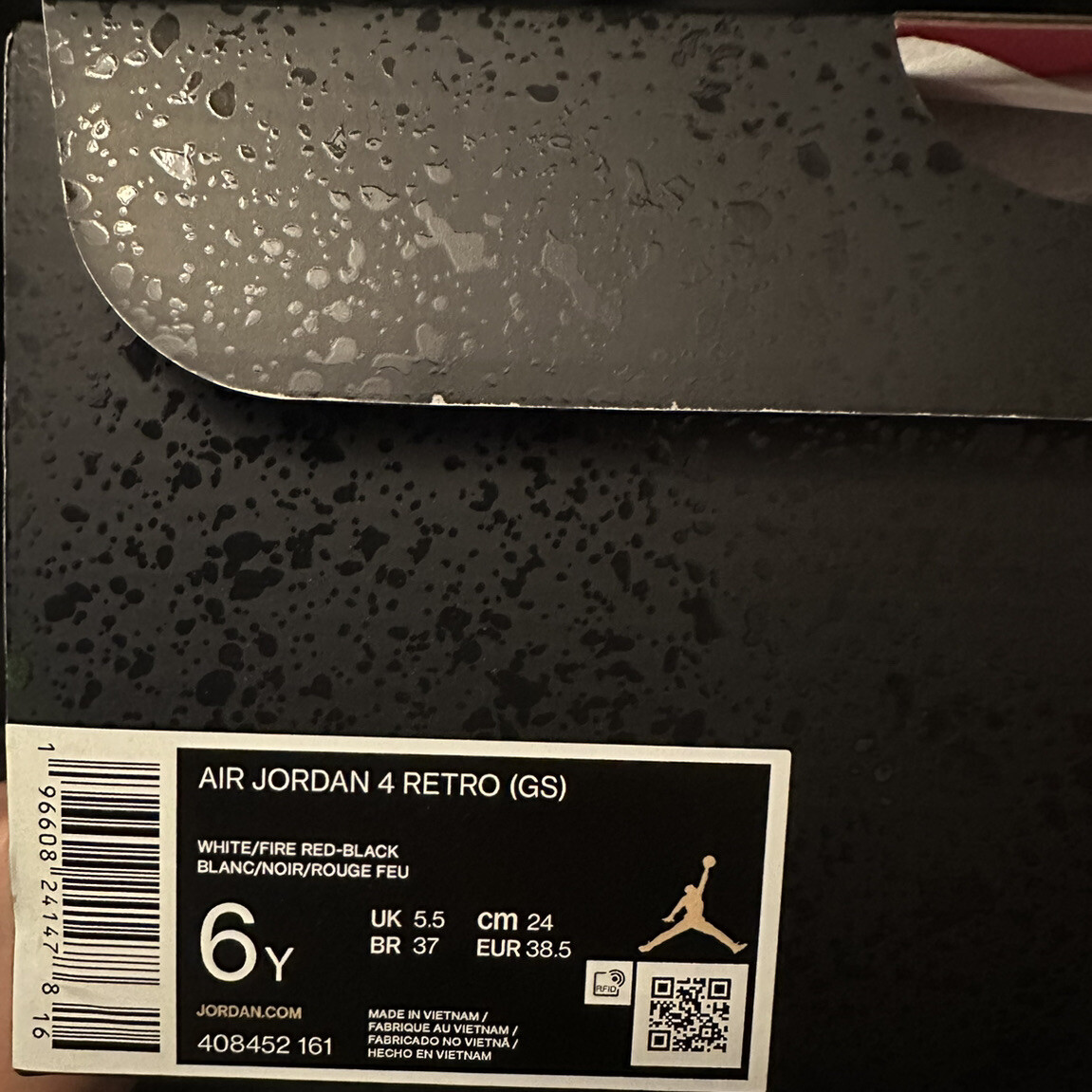 NIKE AIR JORDAN 4 RETRO "RED CEMENT"-6Y GS BRAND NEW IN BOX!! 📦 🚚 | eBay