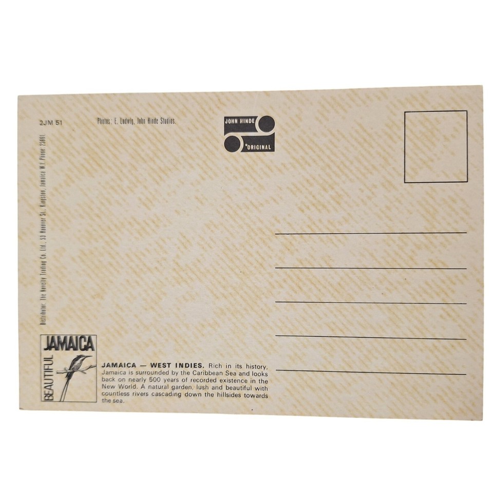 Postcard Jamaica Multiview Beach Sunset Waterfall Donkey Rides Chrome ...