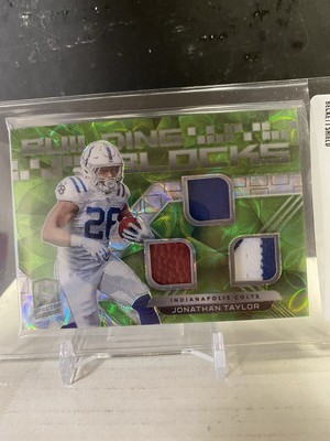 2020 PANINI SPECTRA JONATHAN TAYLOR ROOKIE BUILDING BLOCKS PATCH 06/25 ...