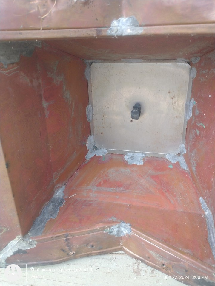 Antique Vintage Lightning Rod Weathervane w/ Arrow Amber Ball Copper ...