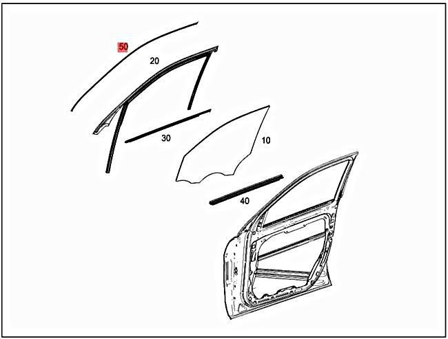 Genuine MERCEDES X166 GL-CLASS X166 GLS Trim strip 1667255100 | eBay