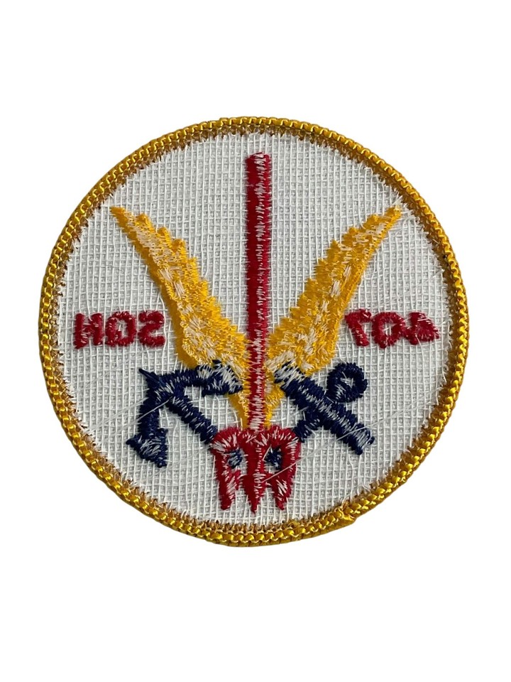 Canadian RCAF 407 Squadron Gold Border Colour Crest Patch Vintage | eBay