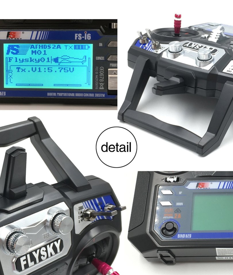 FS-i6 6CH 2.4GHz Radio System RC Transmitter Controller with FS-iA6 ...