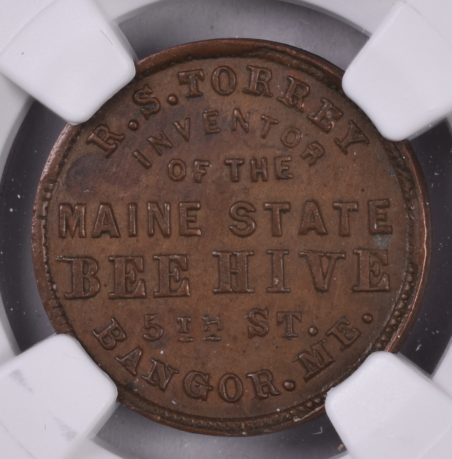 1863 Bangor ME Civil War Token R.S. Torrey Inventor - NGC MS62 BN - F ...