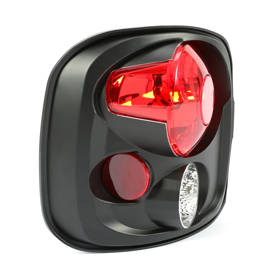 For 99-04 Silverado Sierra Stepside Black Rear Tail Brake Lights Lamp ...