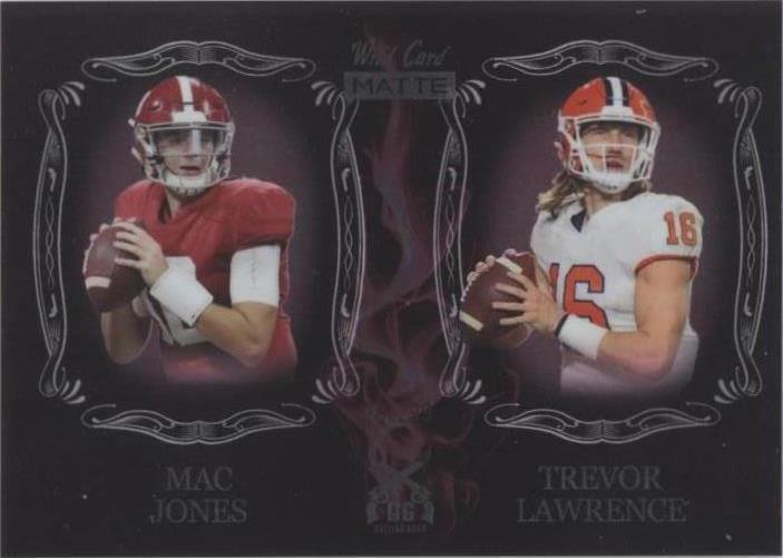 2021 Wild Card MATTE - Dueling Guns Trevor Lawrence, Mac Jones #MDG-5 ...