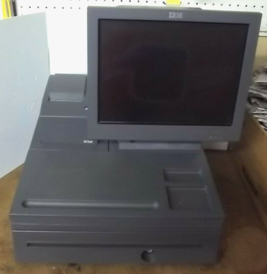IBM SURE POS 4852-E66 ALL-IN-ONE RETAIL SYSTEM W CASH DRAWER,& PRINTER ...