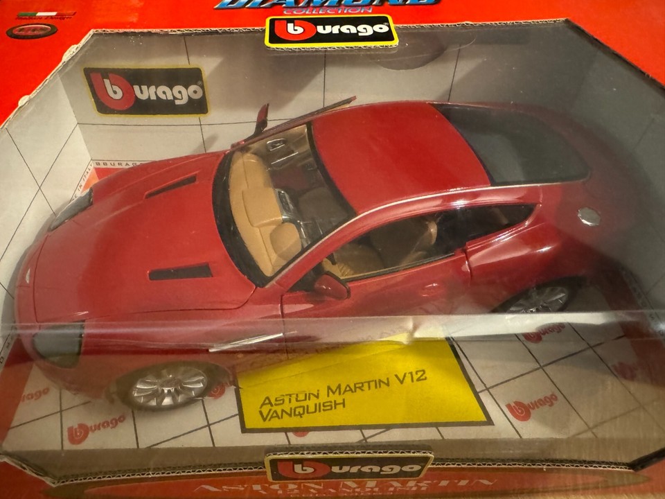 BURAGO ASTON MARTIN V12 VANQUISH NEW IN THE BOX 34063 | eBay