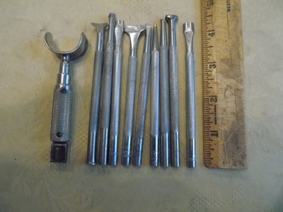 1 Original R. Hackbarth Swivel Knife & 9 of His Stamps, # 2 AS IS!!! | eBay