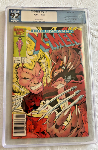Marvel Comics The Uncanny X-Men #213 PGX GRADED 9.2 | eBay