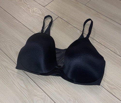 SPANX BRA-VO! Satin Front Close Smoothing Back Bra Mesh Back UW 34DD ...