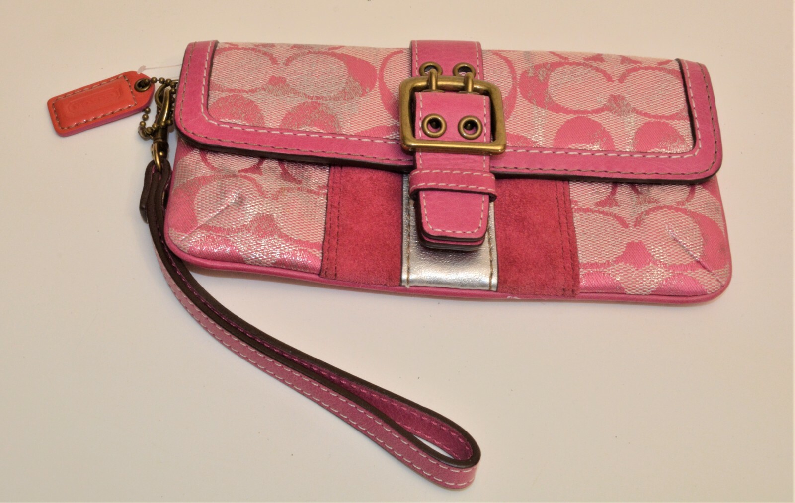 Authentic Coach Signature Logo C Pink Raspberry Canva… - Gem