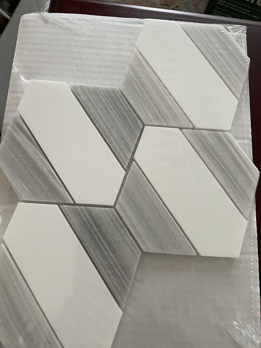Marble Mosaic Tile Sheets Gray 1x1 Honed Marble Mosaic Tile