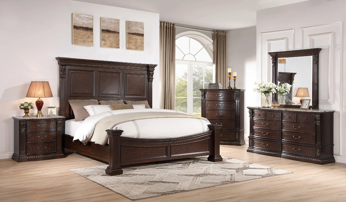 Real Wood King Size Bedroom Sets Tulsa King Size Bedroom Set Light