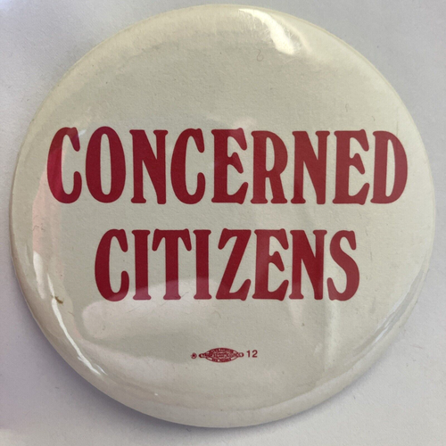Vintage "Concerned Citizens" Allied Printing Union Pin Activist Pinback ...