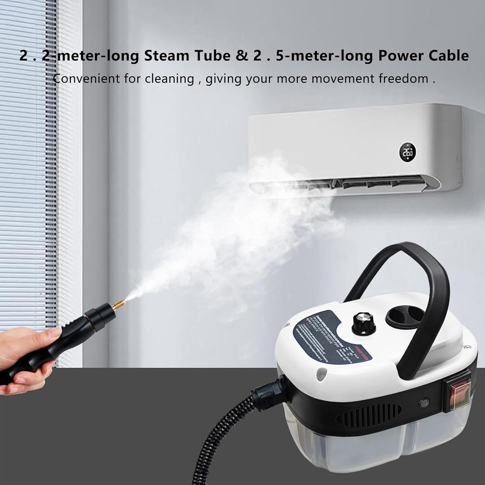Handheld Pressurized Steam Cleaner 2500W High Temp Portable Cleaning ...