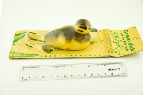Vintage Musky Cree Duck Minnow Antique Fishing Lure New on Card BH5 | eBay