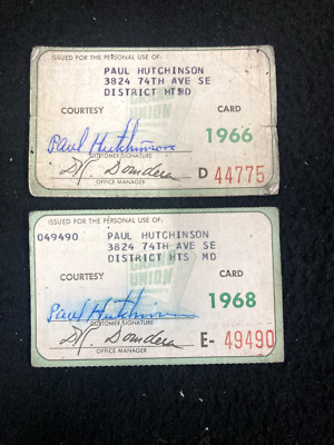 VINTAGE 1966 & 1968 GRAND UNION SUPERMARKETS COURTESY CARDS | eBay