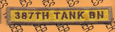 387TH TANK BN 97th Infantry Div TAB | eBay