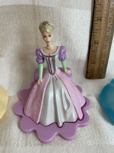 Disney Princesses Barbie Cake Topper Figure Lot Of 3 | eBay