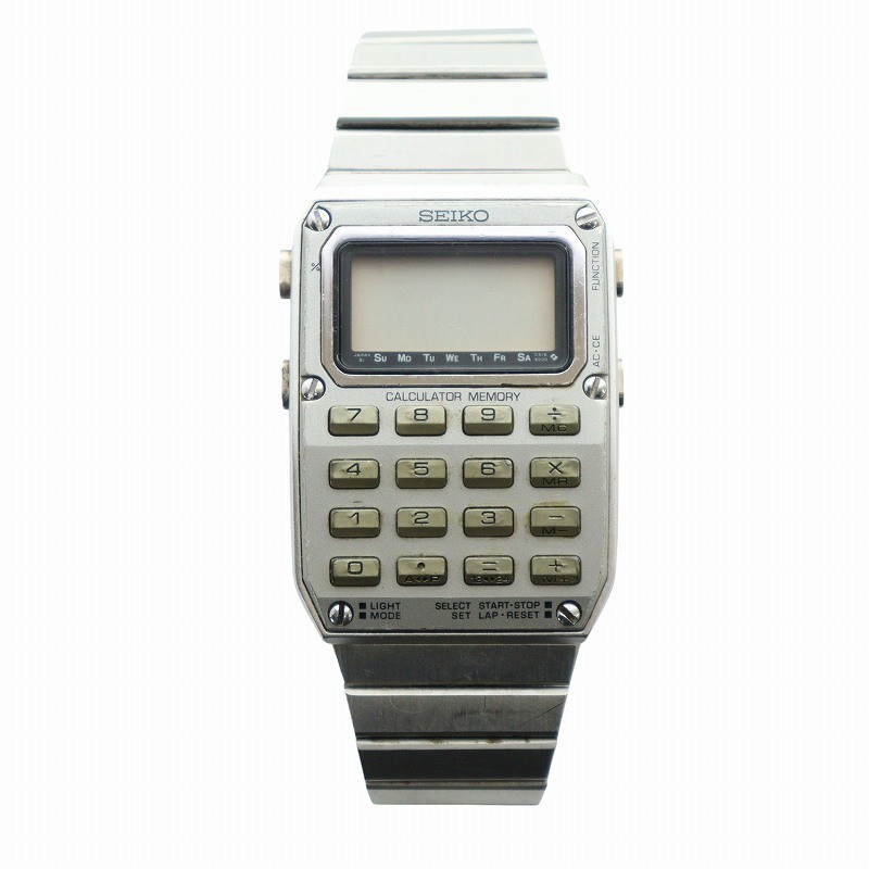 SEIKO Calculator Memory Junk Item Wristwatch Quartz Calculator Logo | eBay