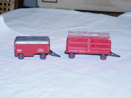 HO Scale Circus Carnival Wagons - Trailers 2 ea. Lot #5 | eBay