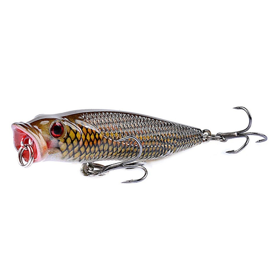 6PCS Floating Fishing Lures 6.0g/6.5cm Minnow Baits UV Color Printing ...