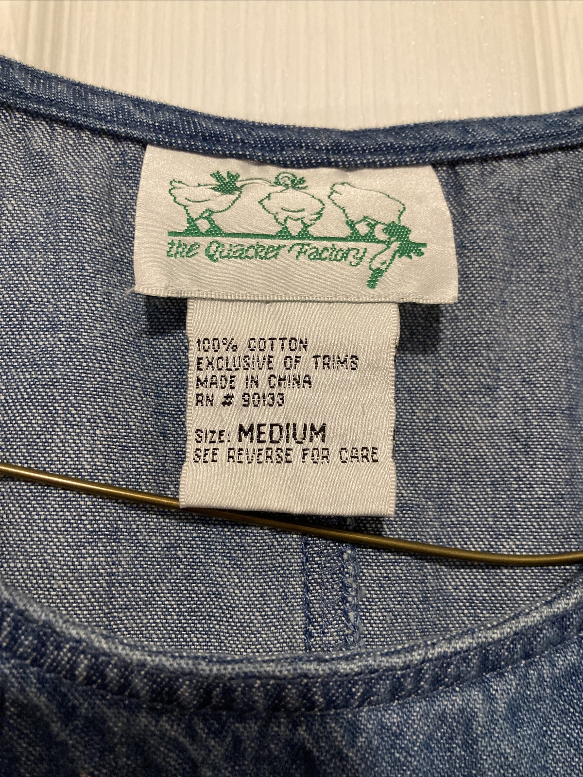 The Quacker Factory Denim Star Jumper Maxi Dress Size… - Gem