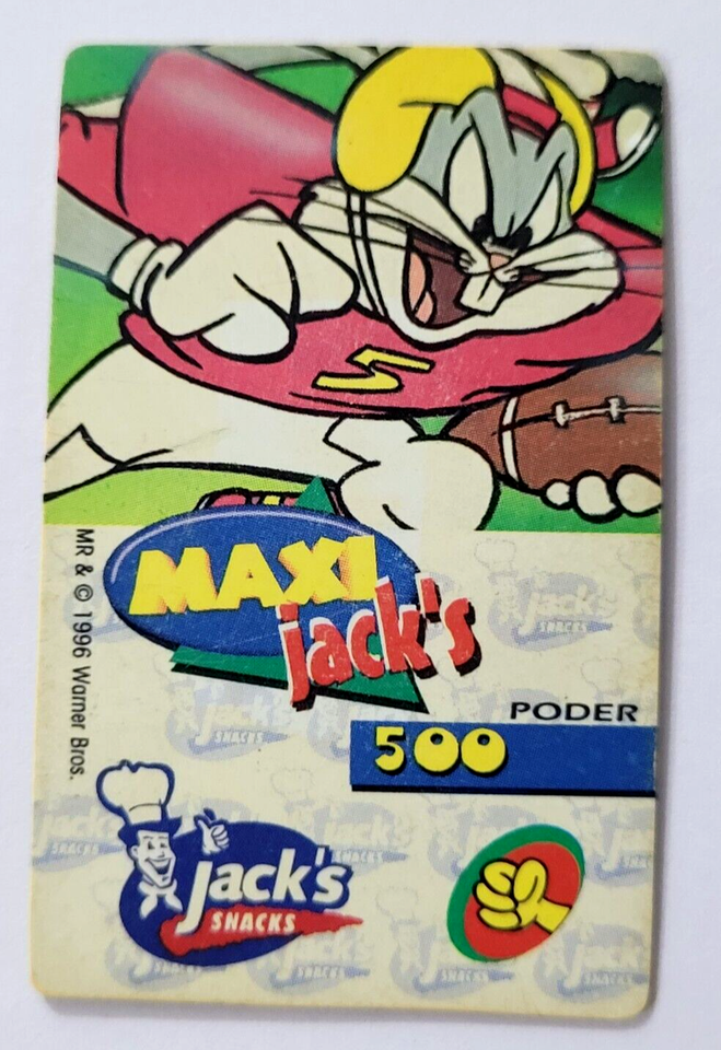 1996 MINI CARD Maxi Jack's Snacks COLOMBIA LOONEY TUNES #038A PORKY PIG ...