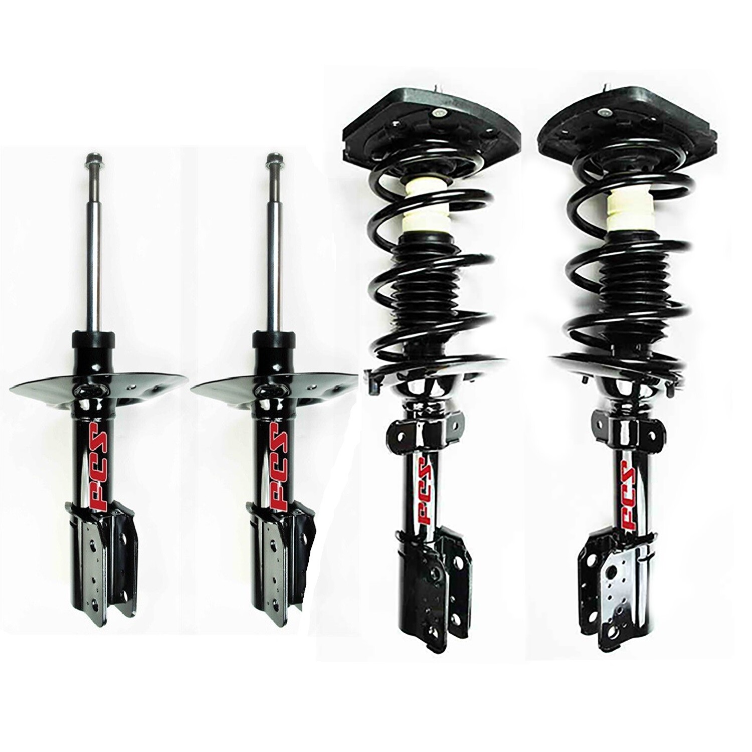 FCS Front Struts & Rear Strut and Coil Spring Assemblies Kit For Chevy ...