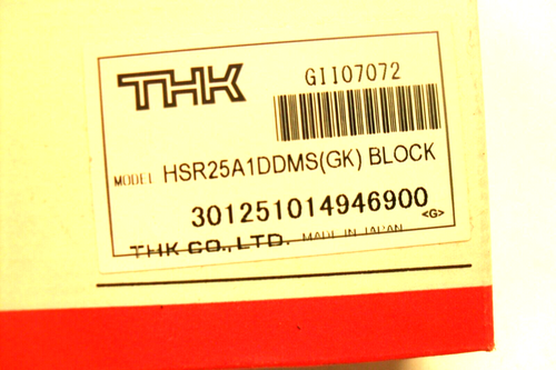 THK HSR25A1DDMS (GK) Linear Bearing Block Factory Sealed HSR25A | eBay