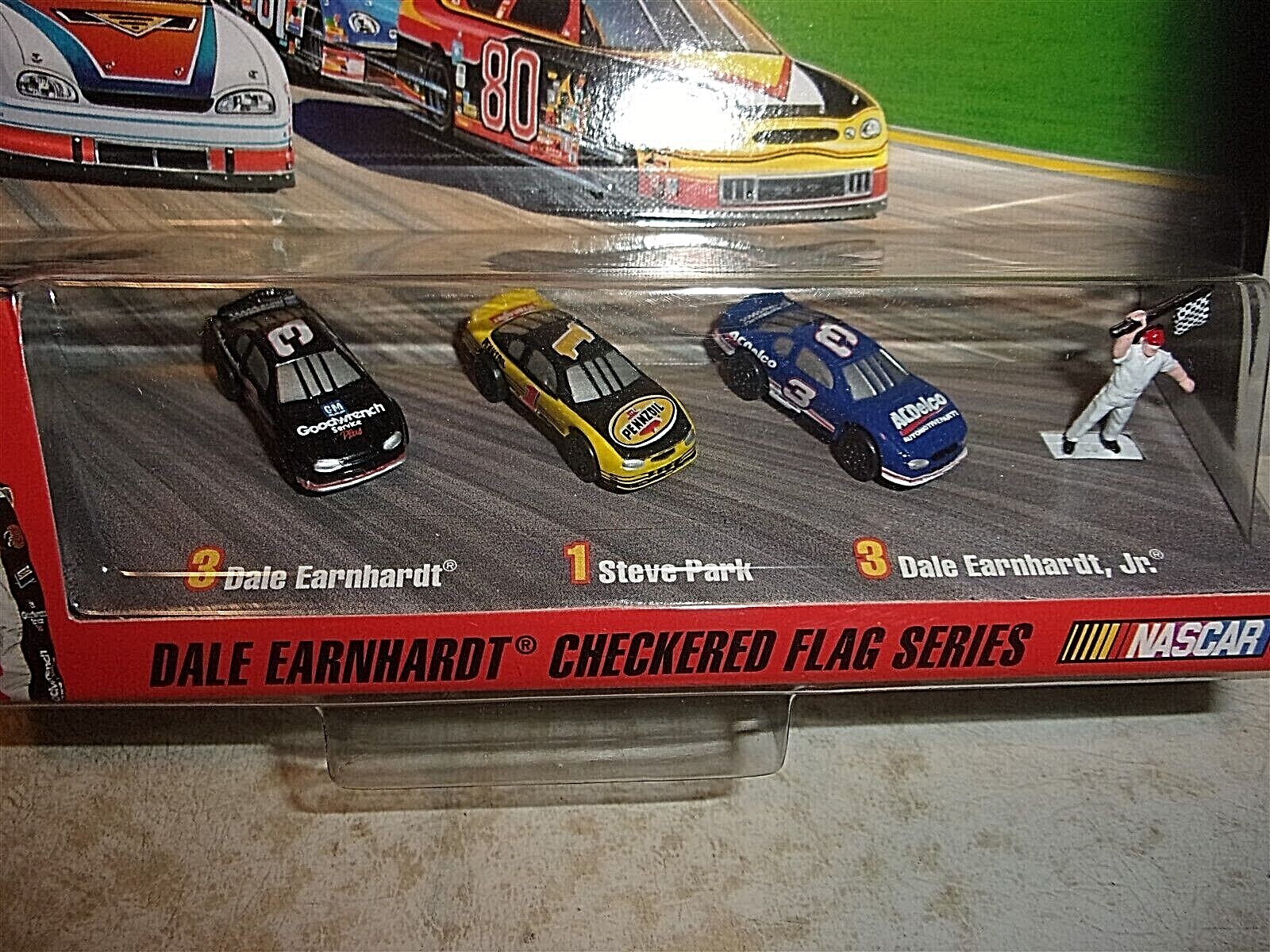 Winners Circle Micro Machines NASCAR 1999 Dale Earnhardt Sr & Jr Steve ...