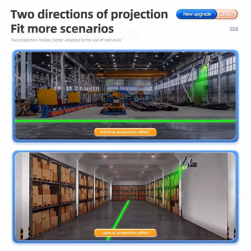 Industrial Laser Projection Lights Warning Signs Sidewalk Laser Line ...