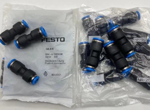 1Bag/10PCS New Festo QS-8-6 153038 Quick plug connector QS86 Free Shipping | eBay