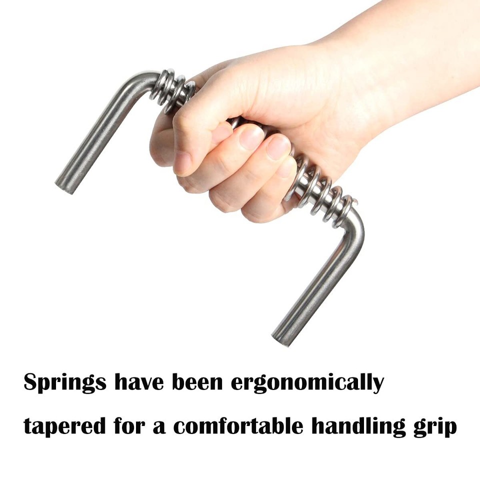 5" Stainless Spring Handle weldable Handle with 1/2" Steel Rod for BBQ ...