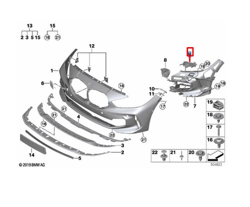 NEW BMW 1 F40 M EXTERIOR RADIATOR COVER TRIM 51748075621 ORIGINAL | eBay
