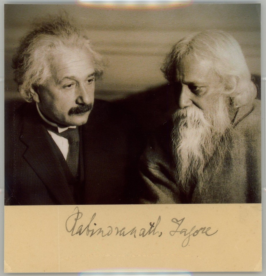 Rabindranath Tagore ~ Signed Autographed w/ Albert Einstein ~ PSA DNA Encased | eBay