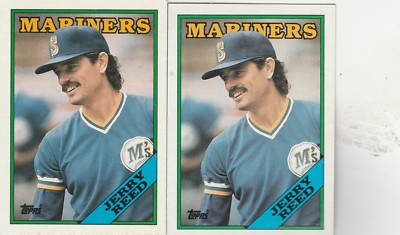FREE SHIPPING-MINT-1988 Topps Jerry Reed #332 Seattle Mariners -2 CARDS ...