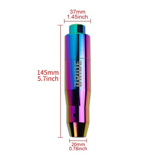 JDM Universal BRIDE Rainbow Aluminum Automatic Stick Gear Shift Knob ...