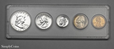 1954 Proof Set US Mint Uncirculated Silver Coins United States | eBay