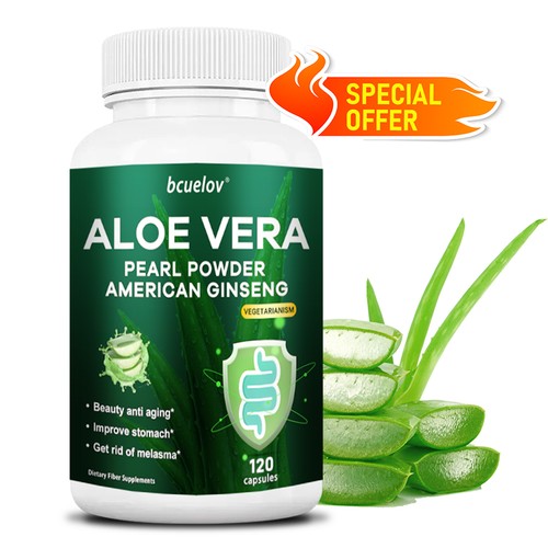 Aloe Vera Pearl Powder American Ginsen Digestive Support Improves ...